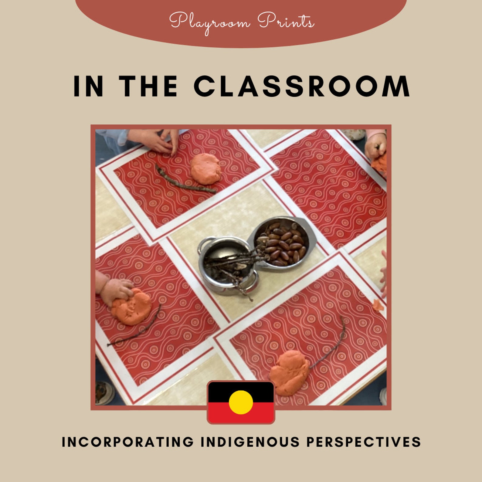 Playdough and Activity Mat for Childcare, Indigenous Australian ...