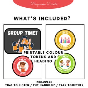 Group Time Traffic Light Chart – Printable Visual Aid for Mat Time ...