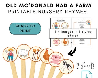 Wheels on the Bus Props and Lyric Sheet - Download and Printable ...