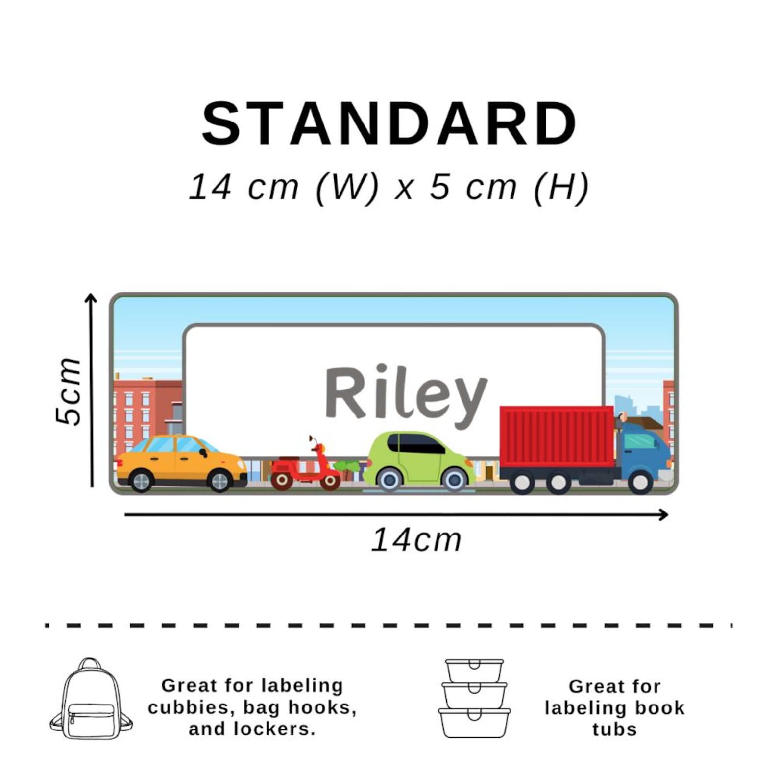 Editable Transport Name Labels – Canva Template – Printable Car & Truck ...