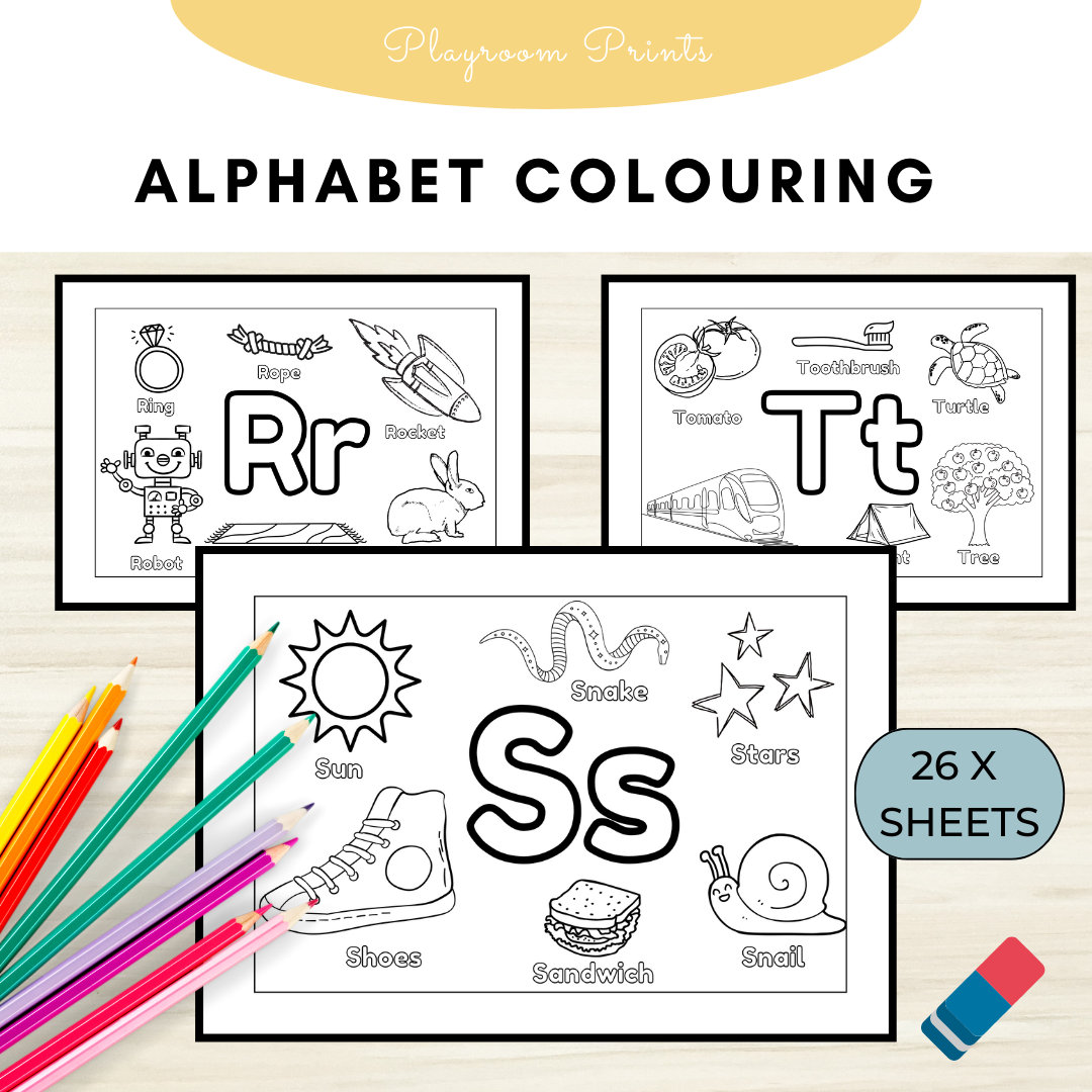 Alphabet Coloring Pages for Preschoolers - Educational Activities ...