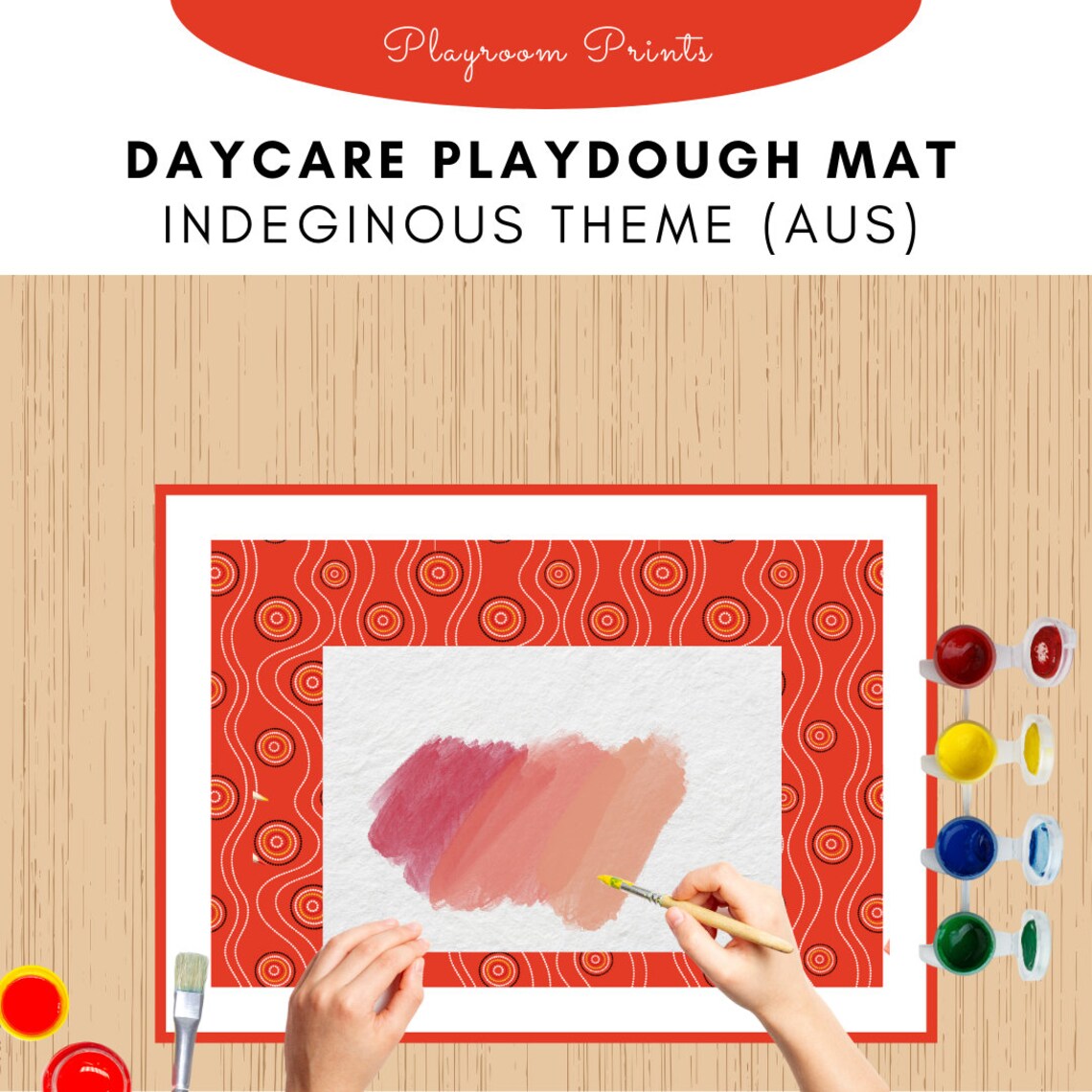 Playdough and Activity Mat for Childcare, Indigenous Australian ...