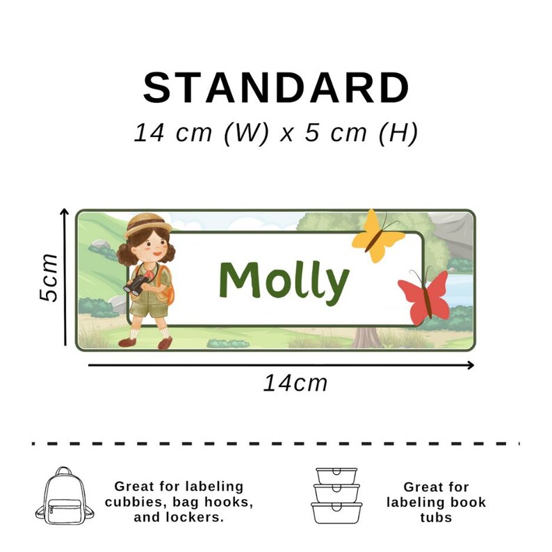 Editable Camper Name Labels – Printable Camp Tag Template – Customize ...