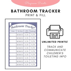 5x Daycare Organization Printable Charts Preschool | Fillable Routine ...