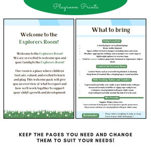 Customizable Daycare Welcome Pack Template | Edit on Canva | All About ...