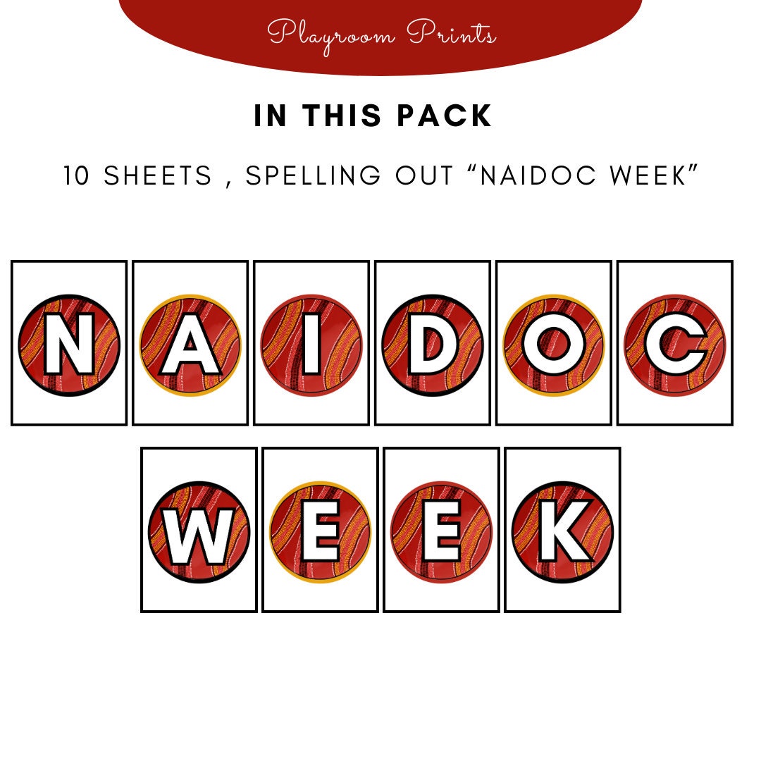 Printable NAIDOC Week Banner - Celebrate Indigenous Culture - Perfect ...