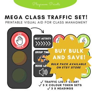 Noise Level Traffic Light Chart for Classroom | Visual Behaviour ...
