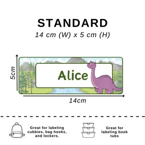 Dinosaur Classroom Custom Name Tags and Labels for Cubbies and More T ...