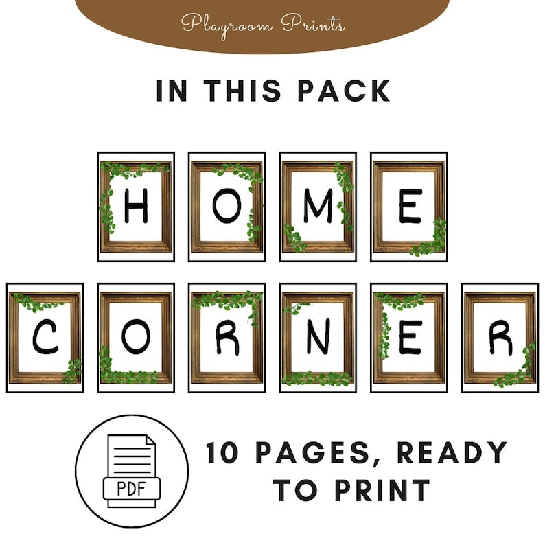 Printable Banner for Home Corner Display | Daycare, Childcare ...