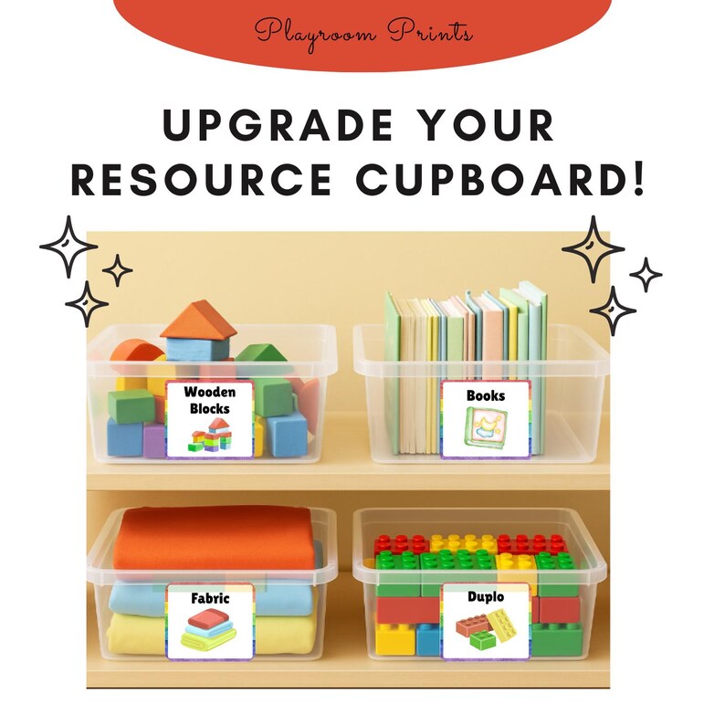 Preschool Resource Labels – Rainbow Tub Labels for Educators | 38 ...
