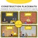 Construction Activity Mats Posters: Building Themed Playdough Mats for ...
