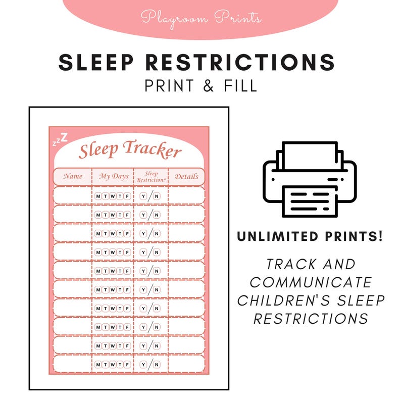 5x Daycare Organization Printable Charts Preschool | Fillable Routine ...