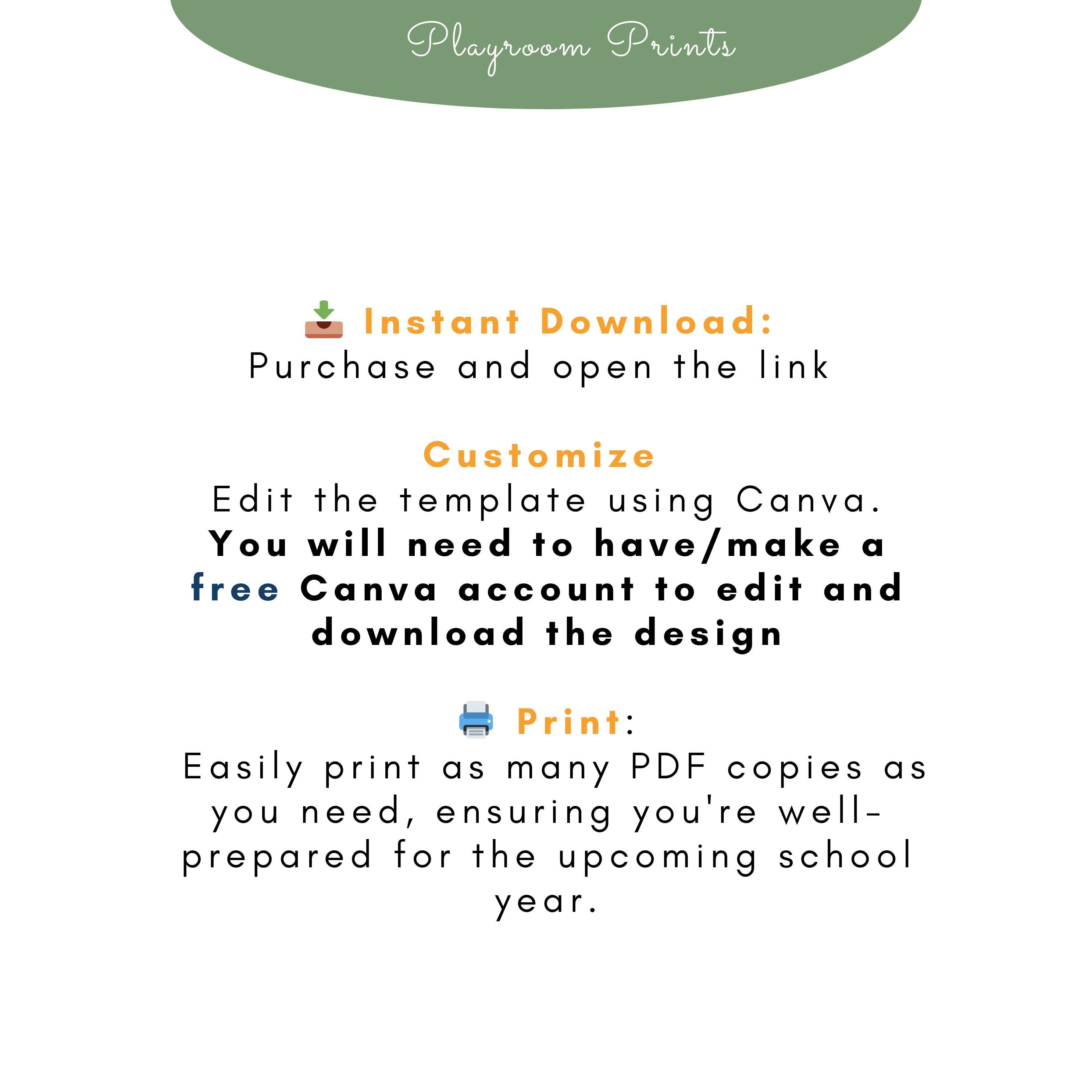 Custom Daycare, Crib & Cot Sheet Labels Editable Bed Sheet Name Tags ...