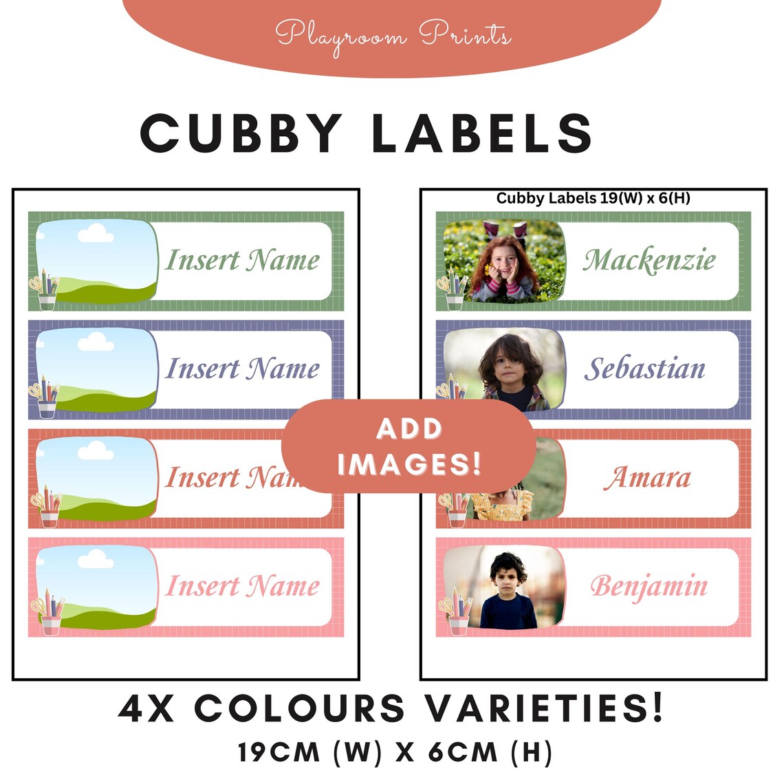 Custom Preschool Label Pack | Cubbies, Toy Storage, Book Binders, Sheet ...