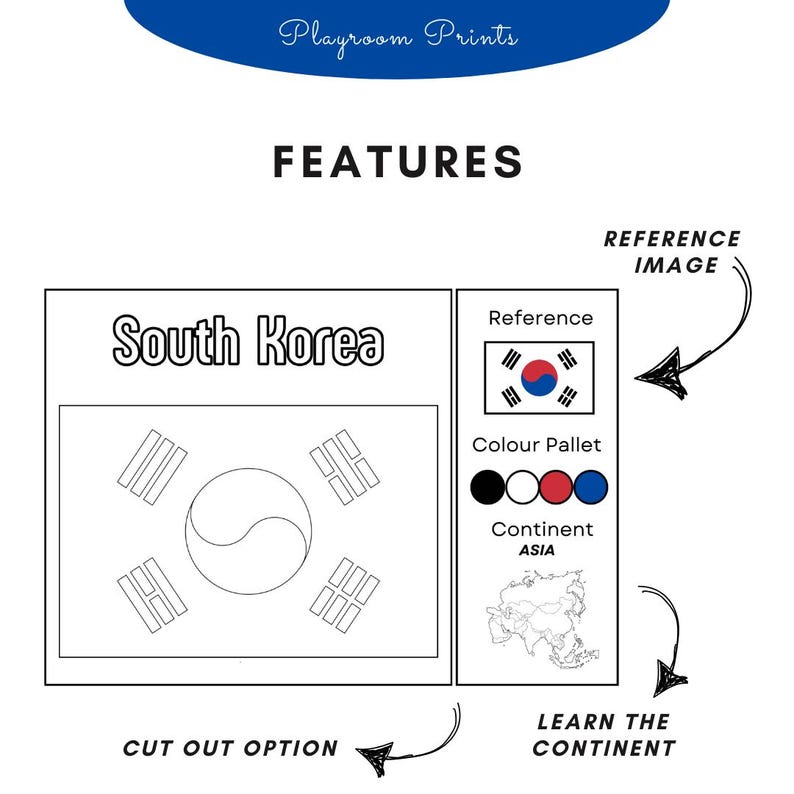 Flags of the World Coloring Activity Sheet Set – Printable for ...