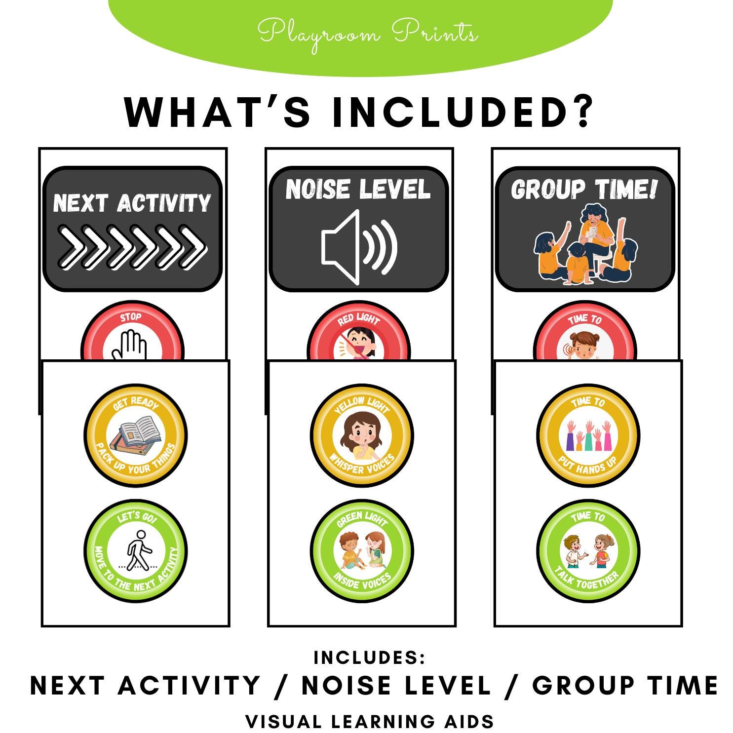 Mega Class Traffic Light Set | Classroom Visual Aid Bundle | Group Time ...