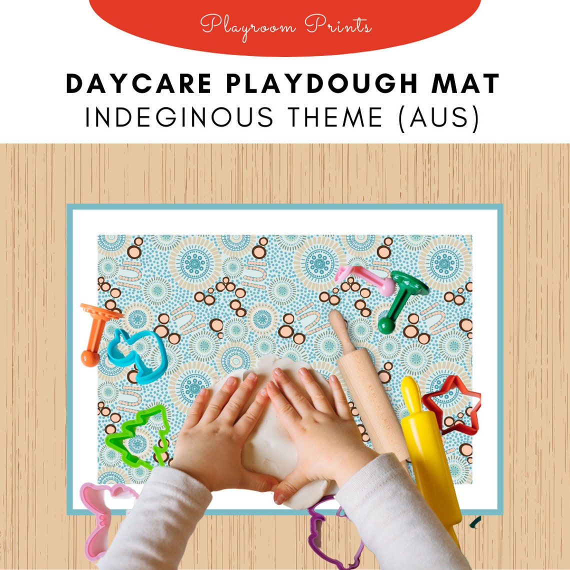 Playdough and Activity Mat for Childcare, Indigenous Australian ...