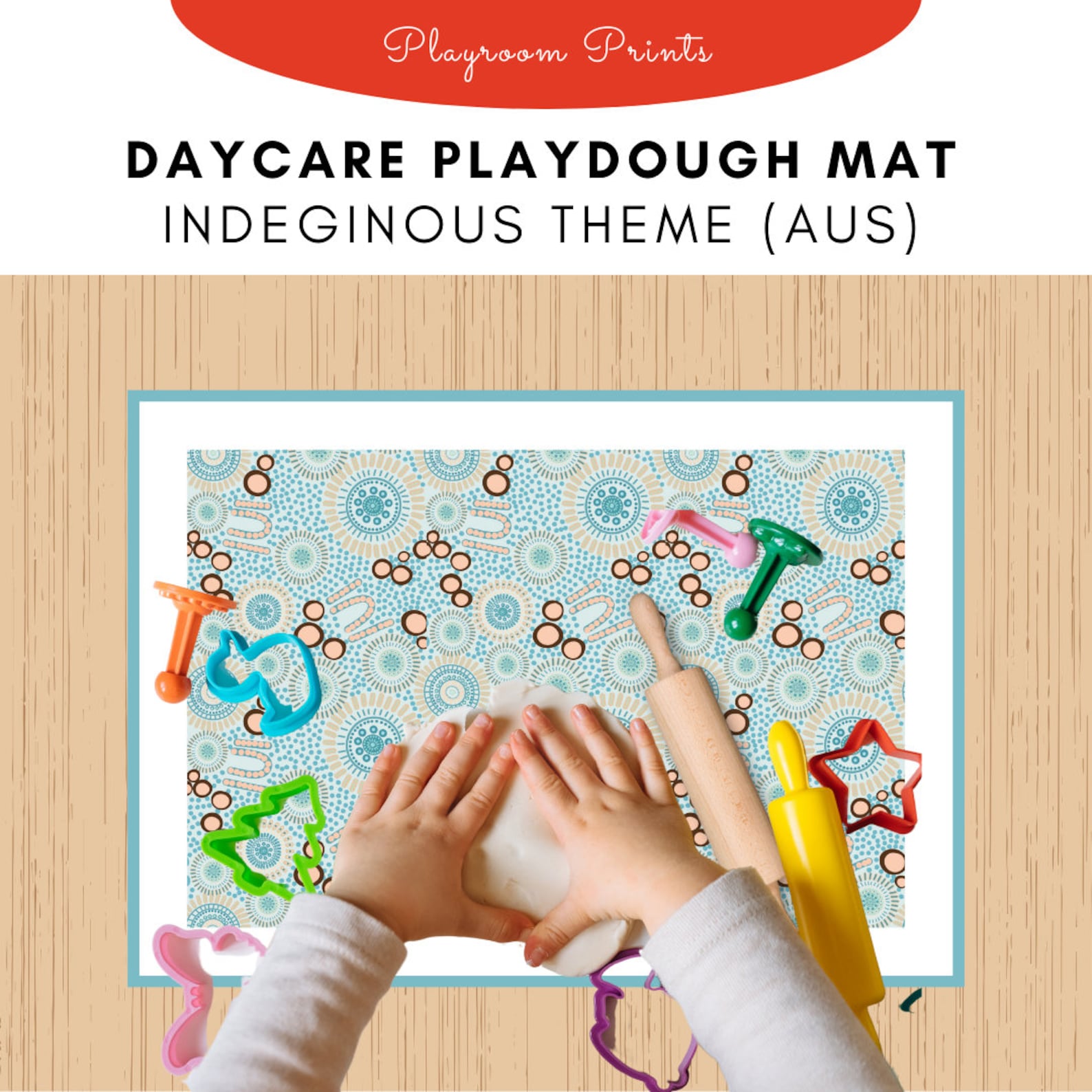 Playdough and Activity Mat for Childcare, Indigenous Australian ...