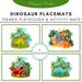 Dinosaur Activity Mats & Posters: Prehistoric Themed Playdough Mats for ...