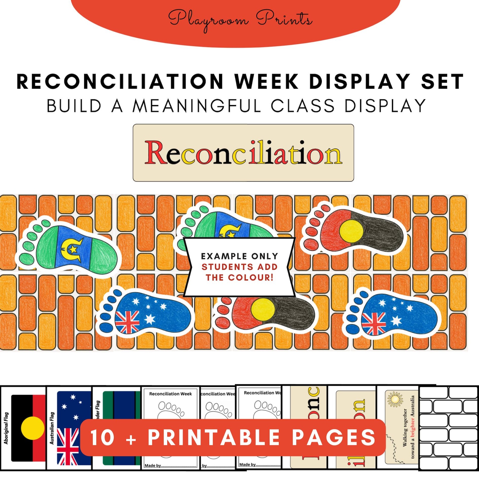 Reconciliation Week Classroom Display Pack – Printable Footprints ...