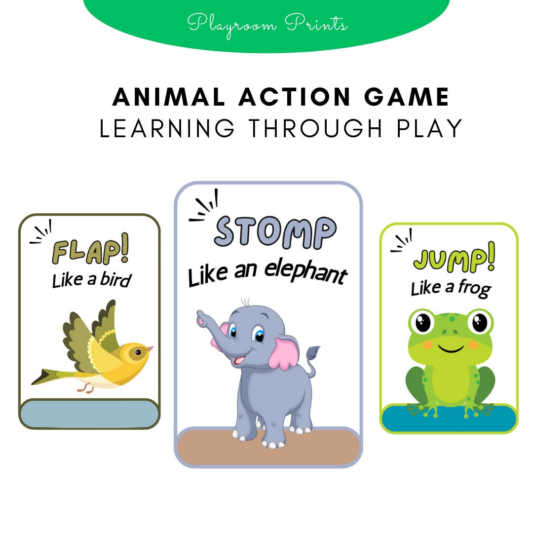 Printable Animal Action & Drama Game for Children - Fun Circle Time ...