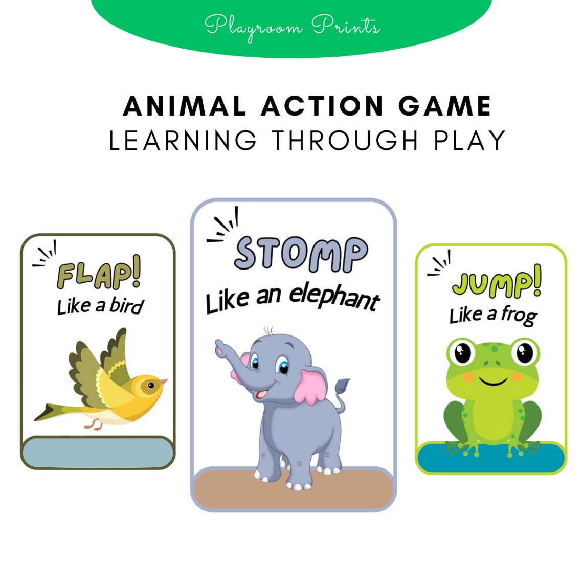 Printable Animal Action & Drama Game for Children - Fun Circle Time ...