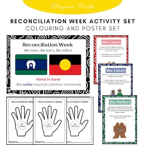 Reconciliation Week 2025 Activity and Poster Set, Aboriginal Indigenous ...