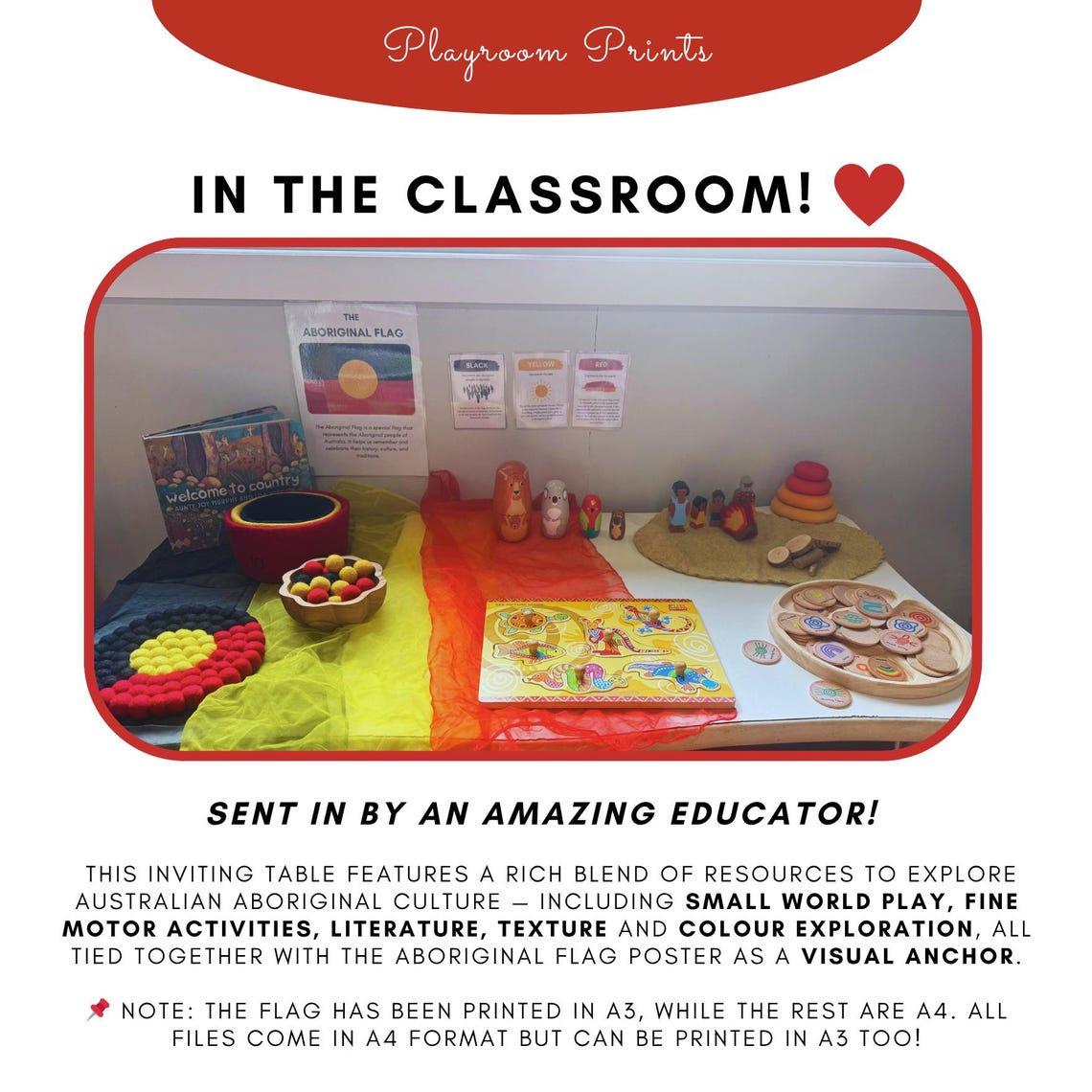 Aboriginal Flag Craft & Poster Info Set , Printable NAIDOC Week ...