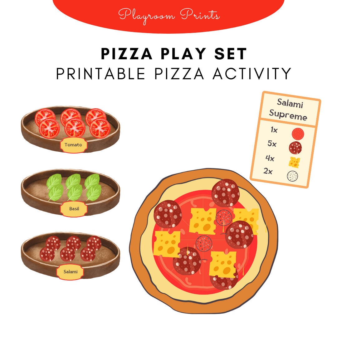 Printable Pizza Making Activity With Recipe List - Fun and Educational ...