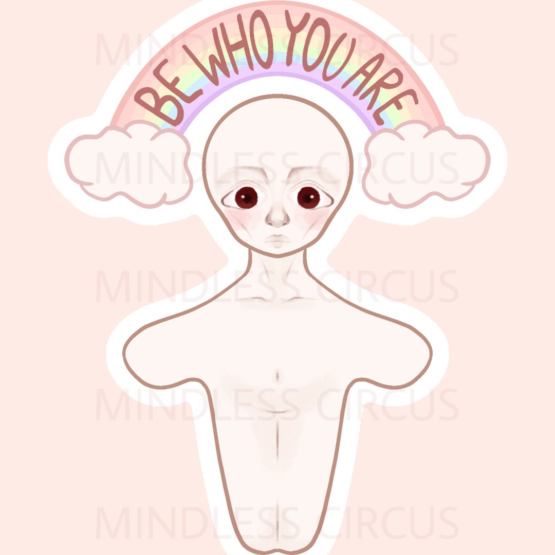 PREORDER Silly Telenoid Inspired Weirdcore Acrylic Keychain - Etsy