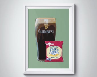 Guinness Print - A4 & A3 Print Sizes - Wall Art - Ireland - Guinness ...