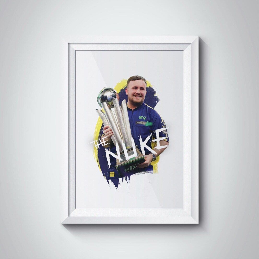 Luke Littler Print Poster 2025 PDC World Darts Championship Winner ...