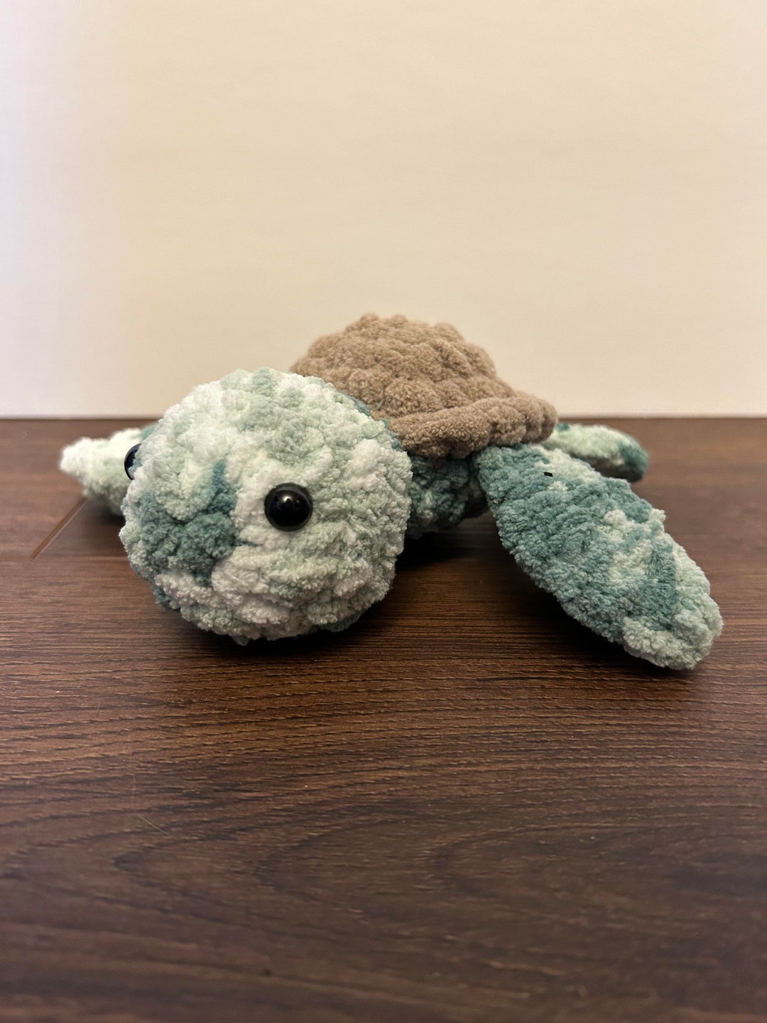 Crochet Amigurumi Variegated Green Turtle - Etsy