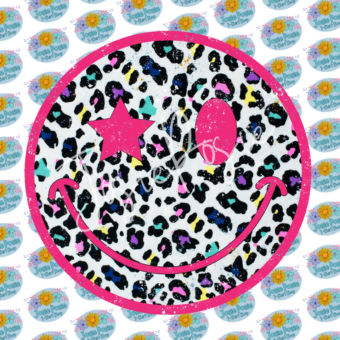 Transparent PNG Digital File Retro Neon Smiley Face - Etsy