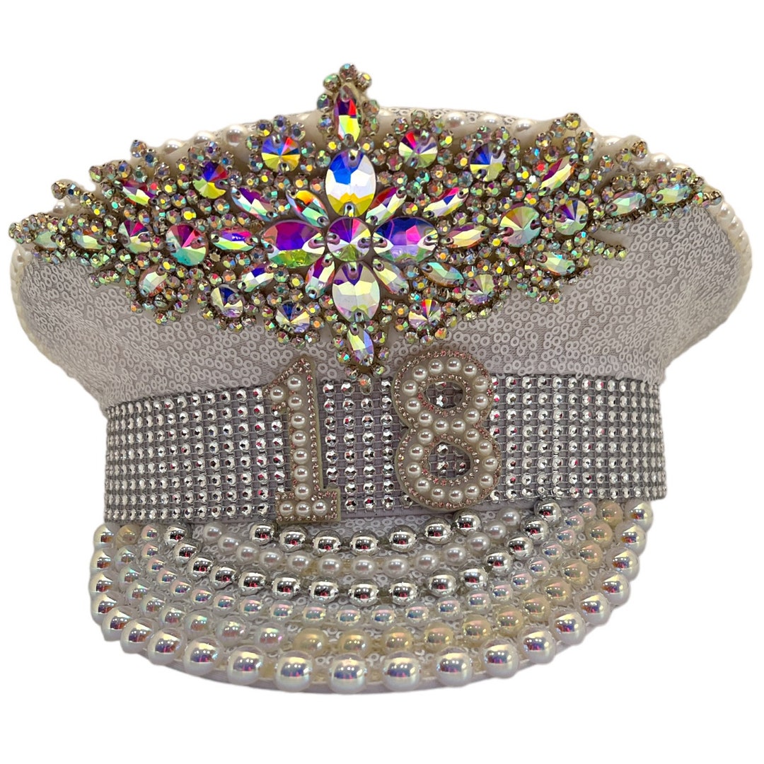 18th Birthday Captains Hat for Eighteenth 18 Celebration Party Night ...