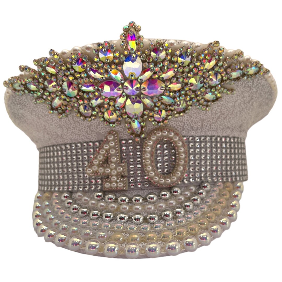 40th Birthday Captains Hat for Fortieth 40 Celebration Party Night ...