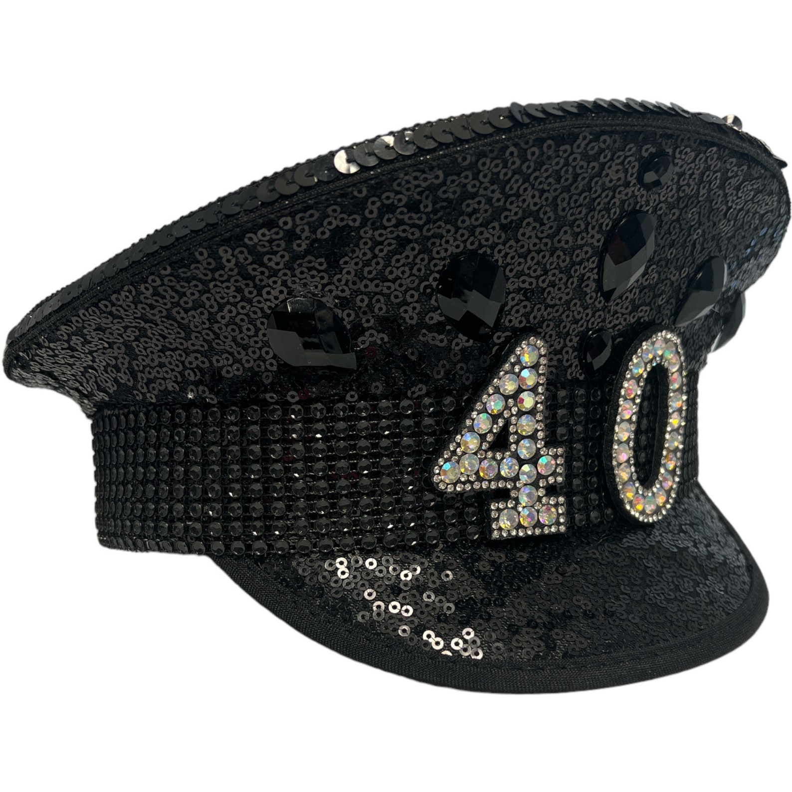 40th Birthday Captains Black Hat for Fortieth 40 Celebration - Etsy