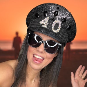 70th Birthday Captains Black Hat for Seventieth 70 Celebration Party ...