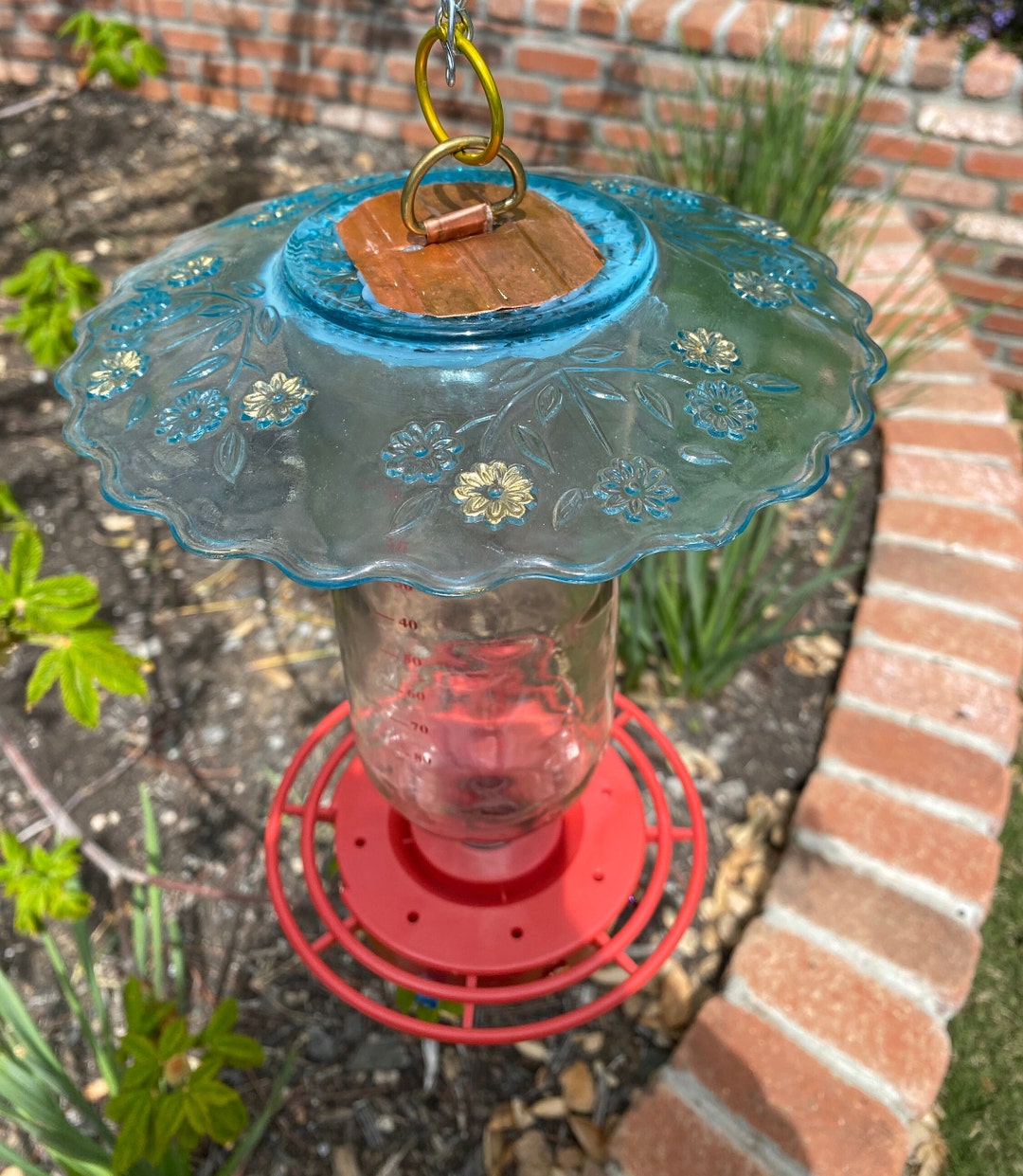 Hummingbird Feeder Mason Jar Feeder Hanging Bird Feeder Ant - Etsy