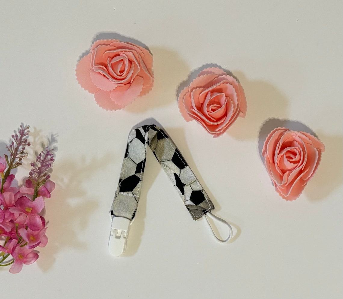 Soccer Pacifier Clip Toddler, Pacifier Holder - Etsy