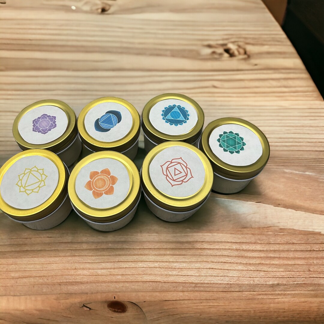 7 Chakra Candle Set - Etsy