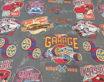 Hot Wheels Fabric - Etsy