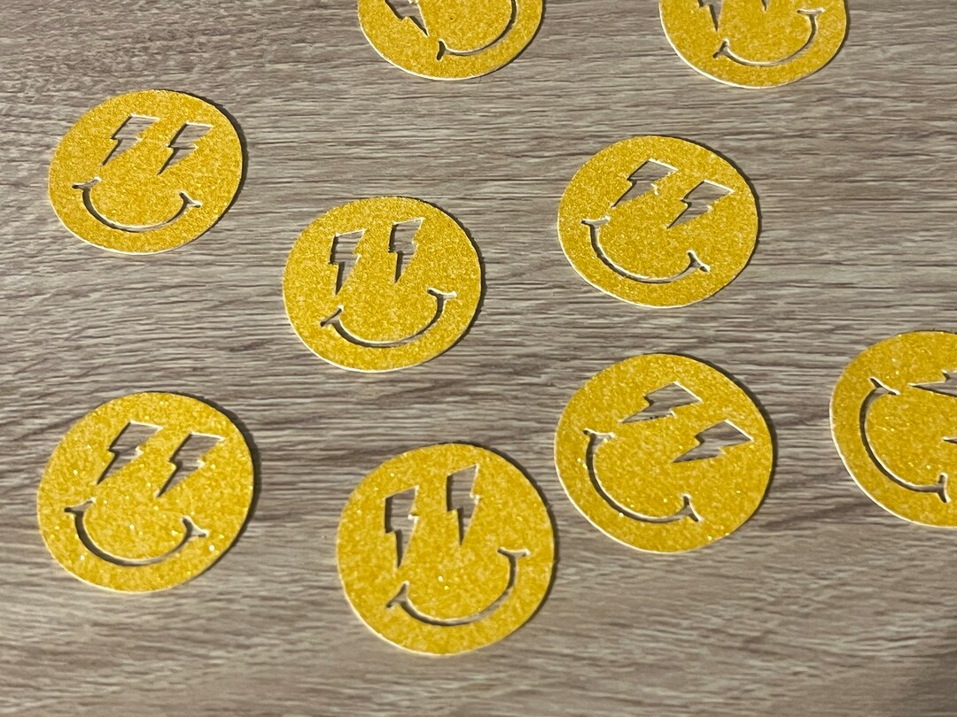 Rad Smiley Confetti | Birthday Confetti | Glitter Confetti | One Rad ...