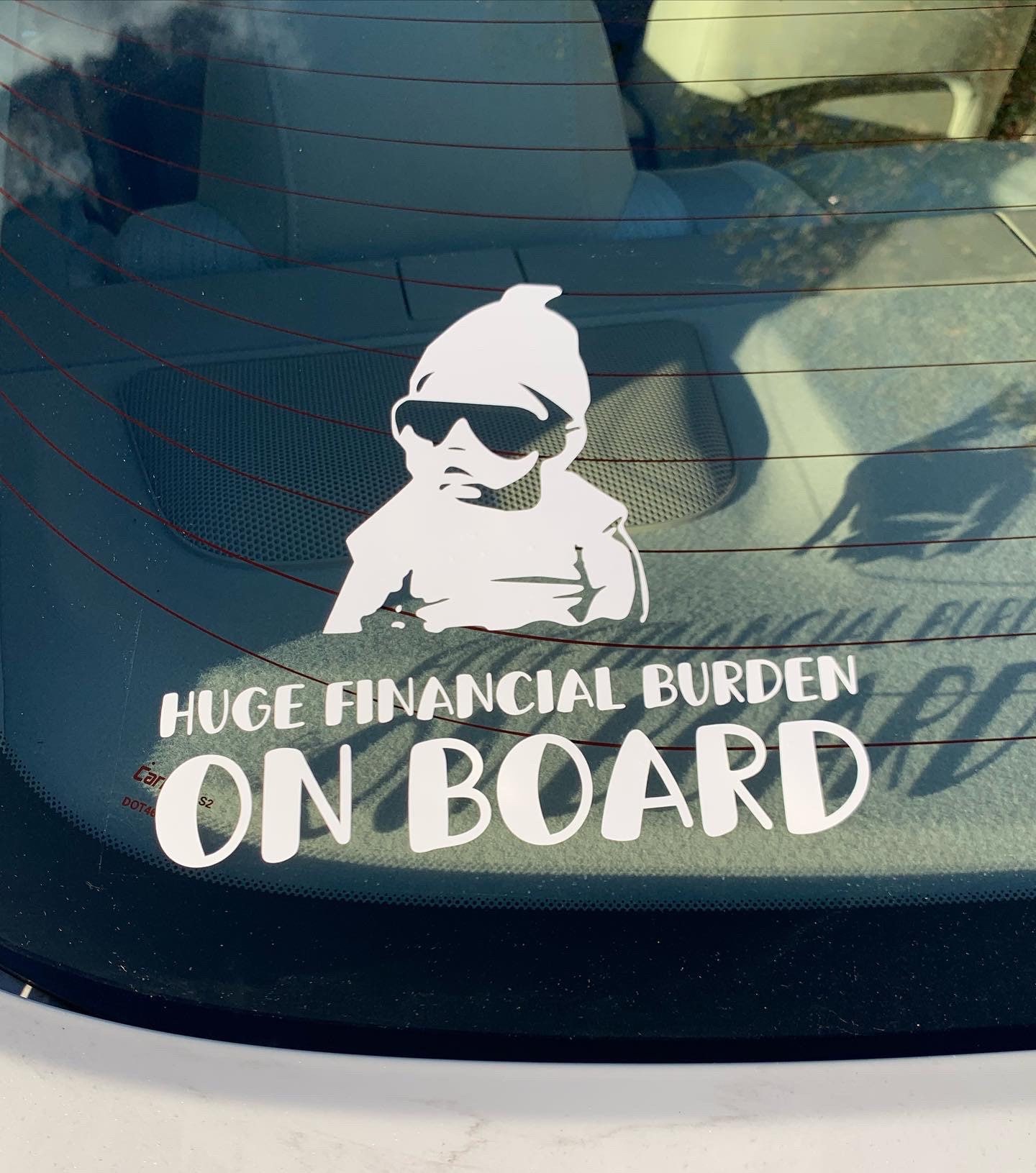Huge Financial Burden on Board Car Decal - Etsy