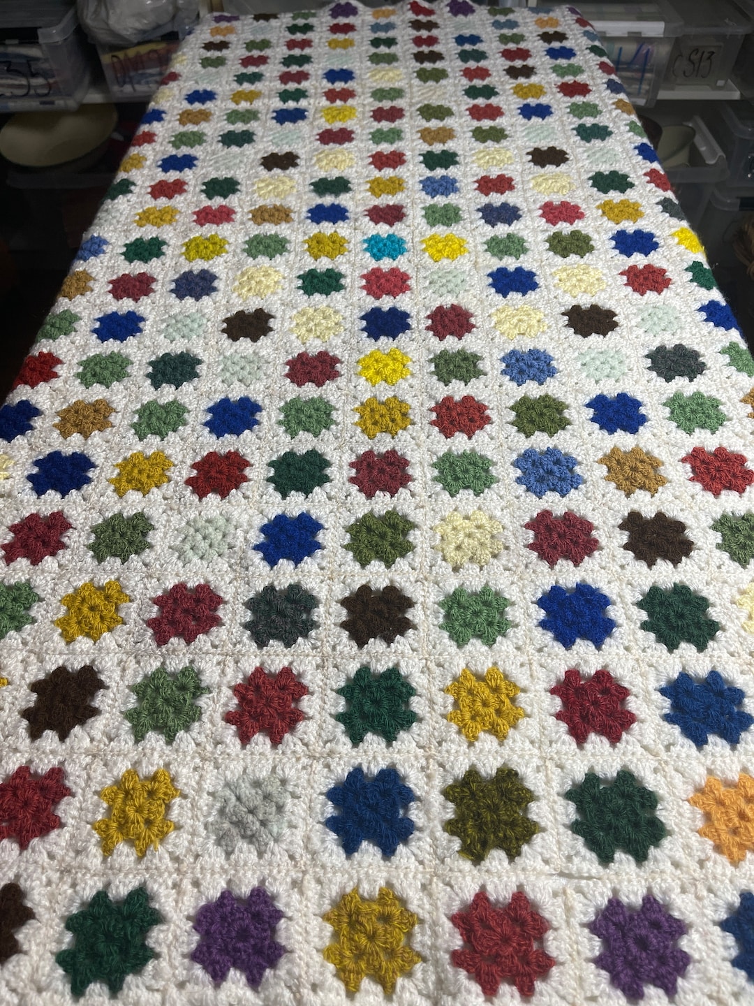 Handmade Blanket,crochet Blanket,crochet Granny Blanket,crochet Large ...