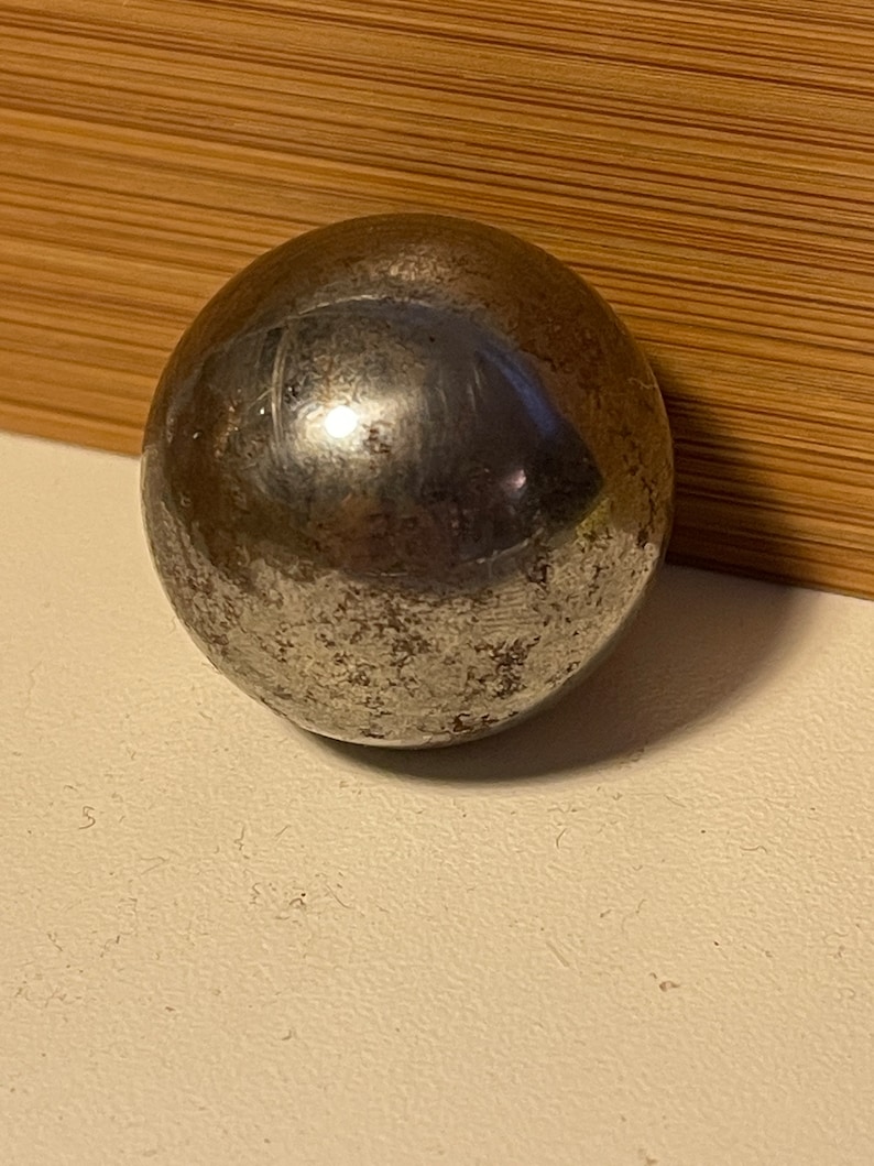 Vintage Metal Marble Collectibles Rare Antique Metal Marble Large Heavy ...