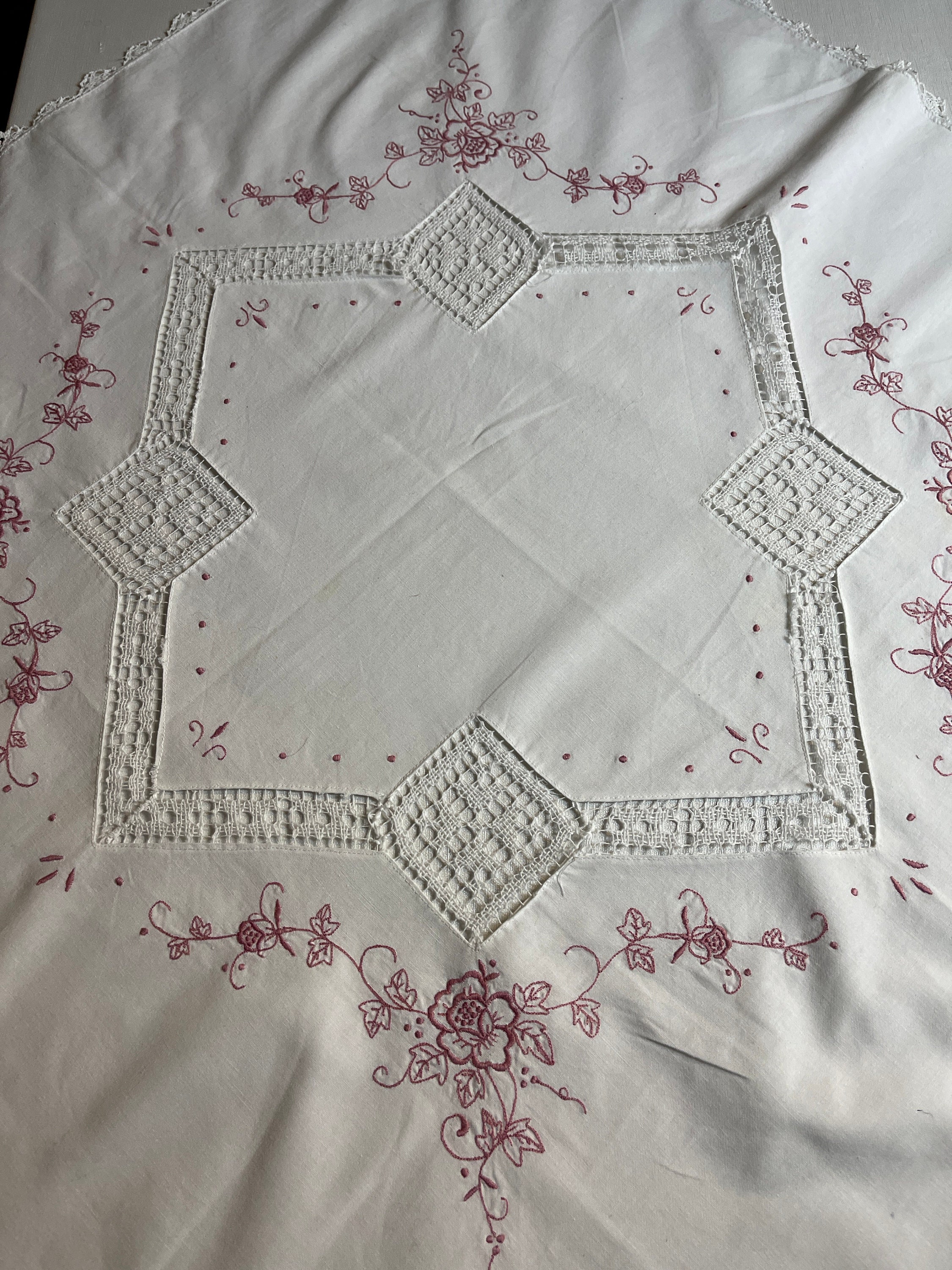 Beautiful Swedish Hand-embroidered Tablecloth With Beautiful Hand ...