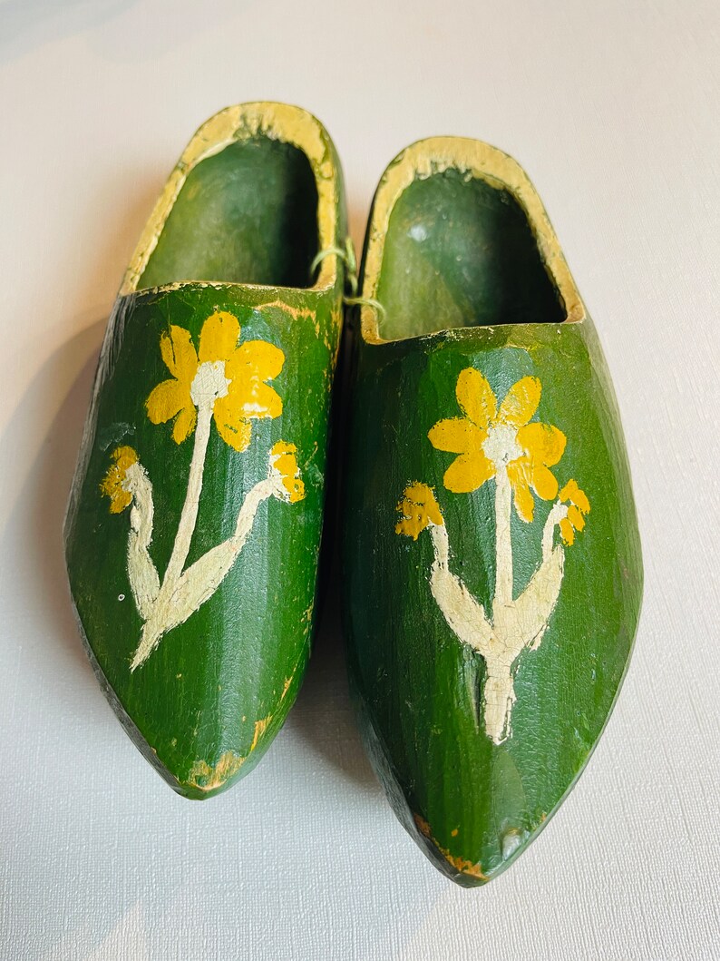 Vintage Scandinavian Clogs Hand-carved and Hand-painted - Etsy