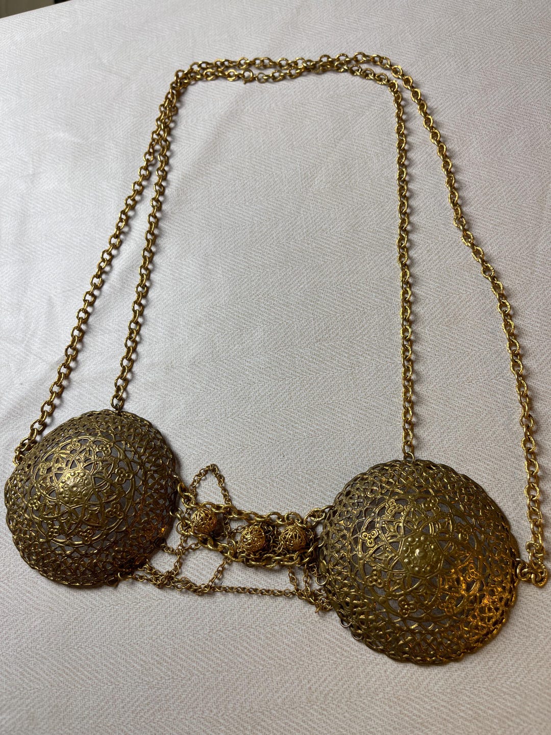 Vintage and Rare Necklace Goldcolored - Etsy