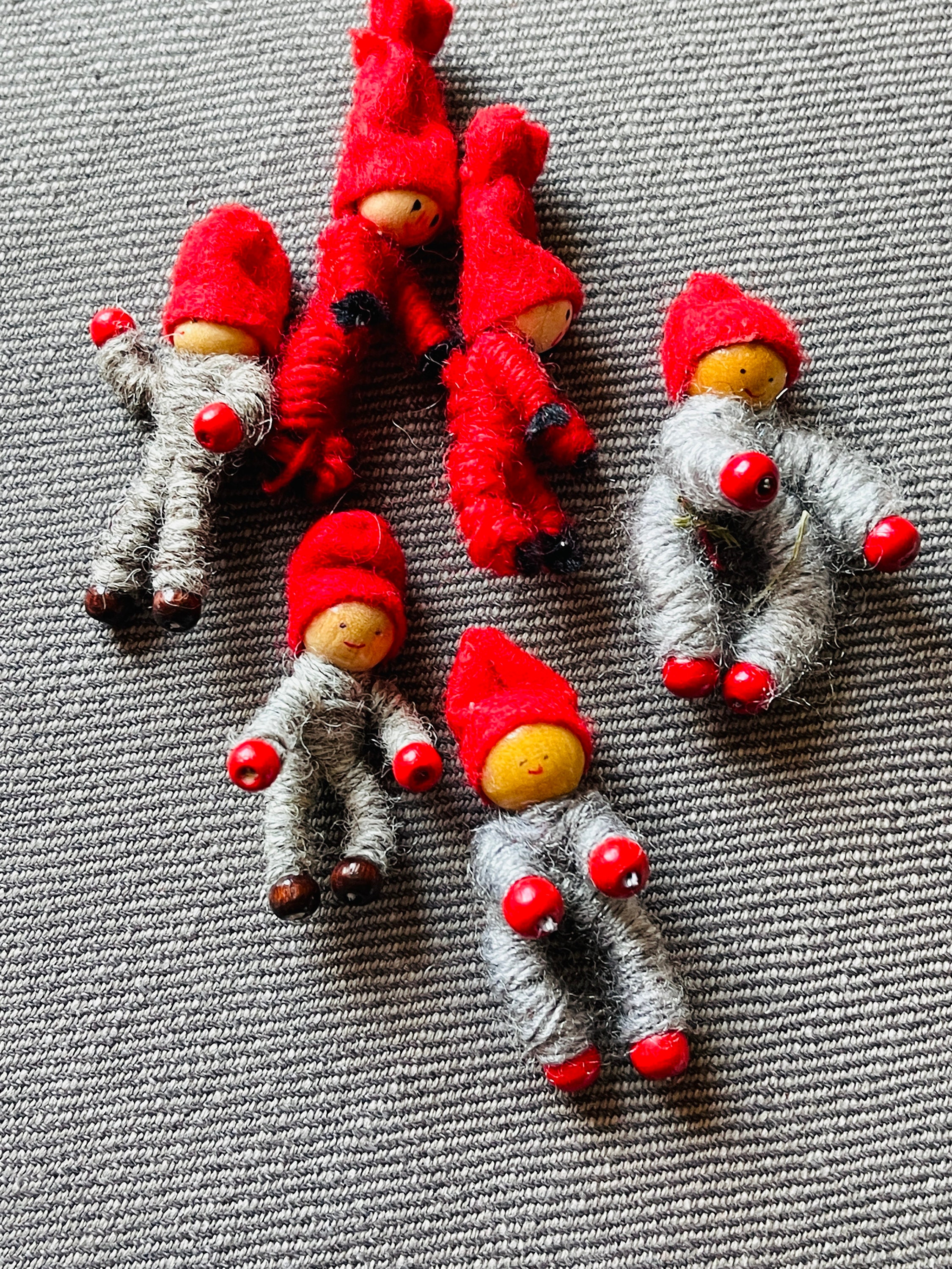 6 Very Cute Little Swedish Handmade Elves. Made From Yarn - Etsy